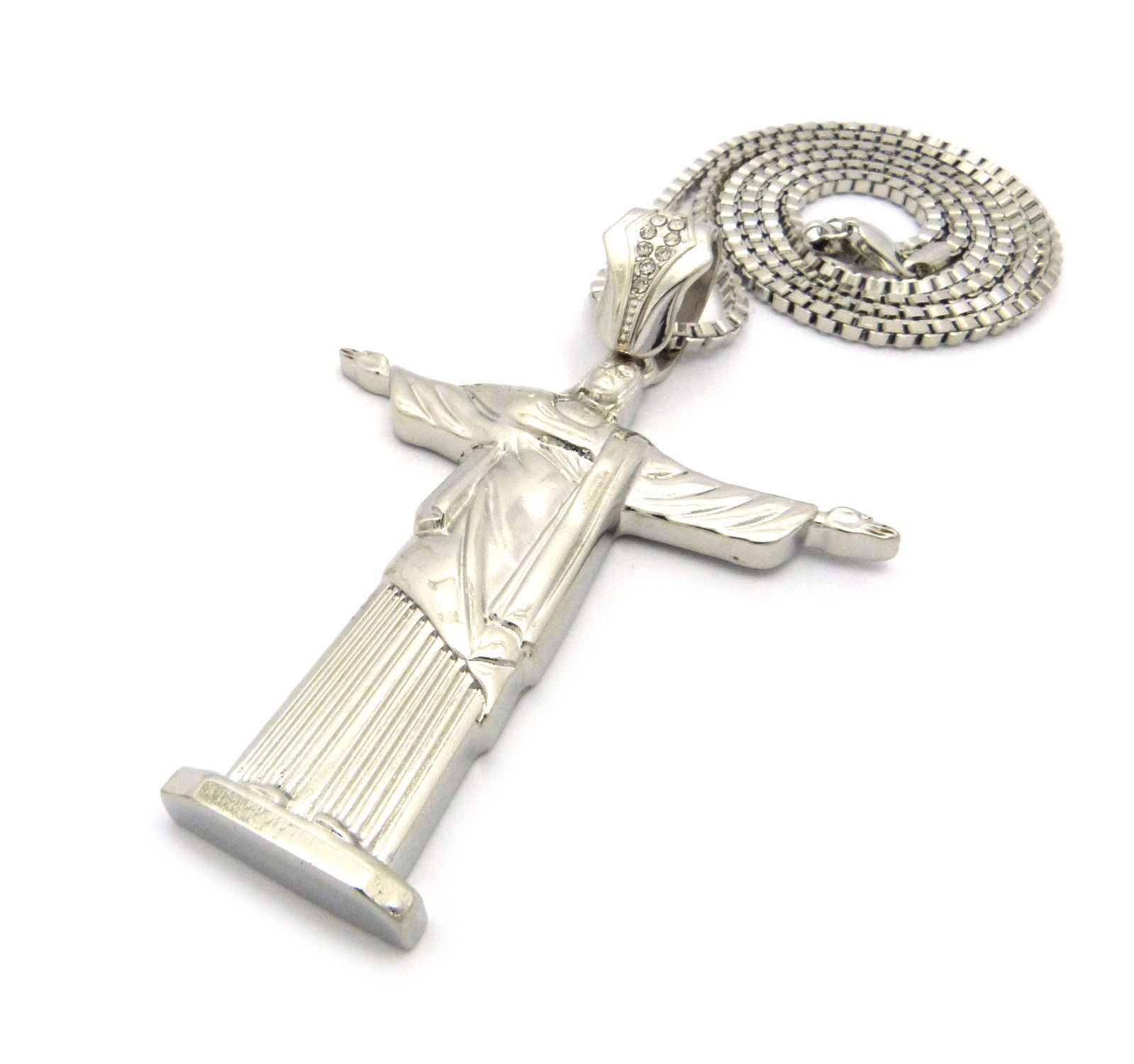Hip Hop Rapper Style Jesus Christ Body Cross Pendant w/ 30" Box Chain ...