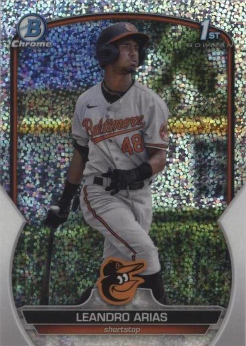 2023 Bowman - Chrome Prospects Leandro Arias #BCP-84 Speckle Refractor ...