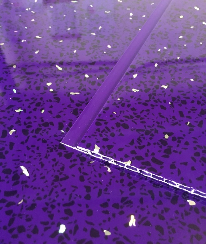 Purple Sparkle PVC Cladding Bathroom Shower Ceiling Panels Wet Wall ...