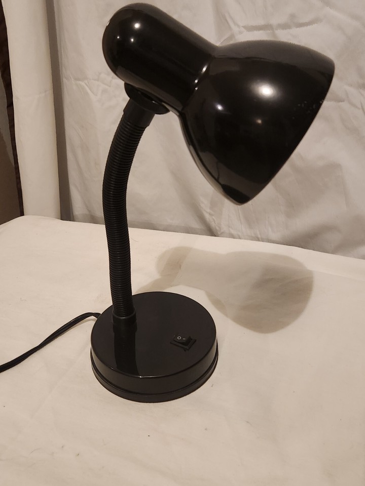 Intertek LED Desk Lamp Gooseneck Flexible Black | eBay