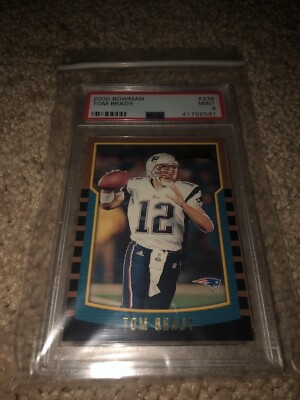 2000 Tom Brady Bowman Rookie Card PSA9 | eBay