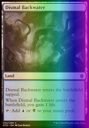 MTG Magic the Gathering Dismal Backwater (232/282) Khans of Tarkir LP ...