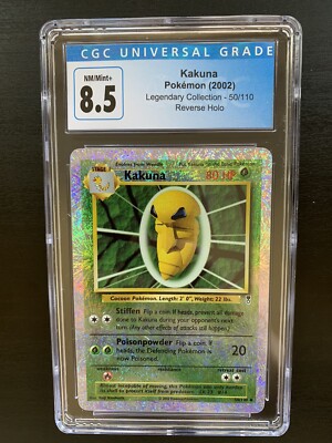 Pokemon Kakuna Legendary Collection 2002 REVERSE HOLO #50 CGC 8.5 (like ...