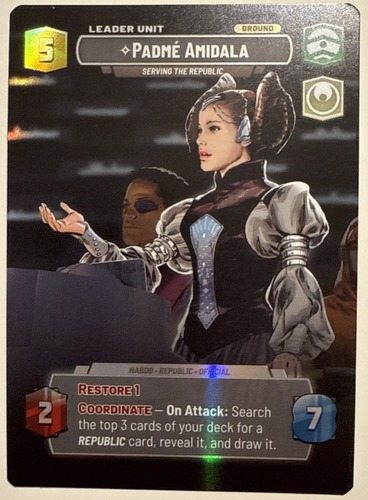 Padmé Amidala - Serving the Republic (Showcase) - Star Wars: Unlimited ...