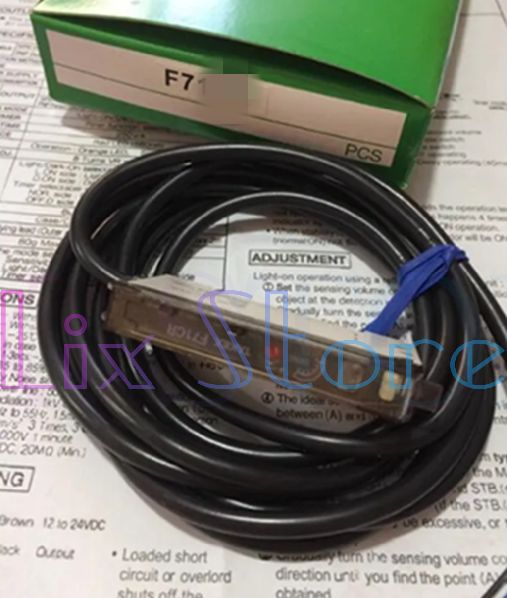 QTY:1 NEW Fiber Optic Amplifier Manual Adjustment F71RK Photoelectric ...