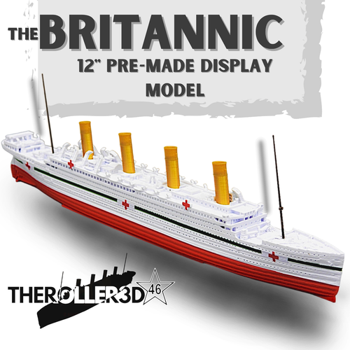HMHS BRITANNIC Model - Highly Detailed Replica Historically Accurate No ...