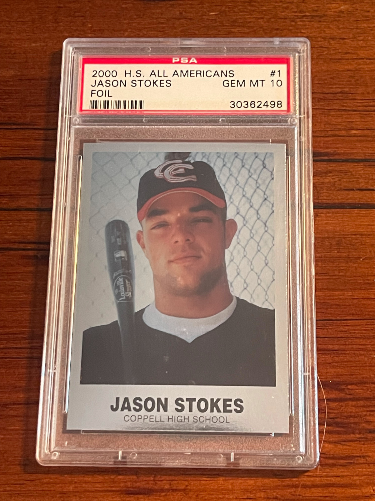 2000 Coppell TX-H.S. All Americans JASON STOKES-Rare Foil-Graded PSA ...