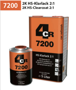 2K HS Clearcoat 2:1 5L 4CR 7200 Car Clearcoat Lacquer | eBay
