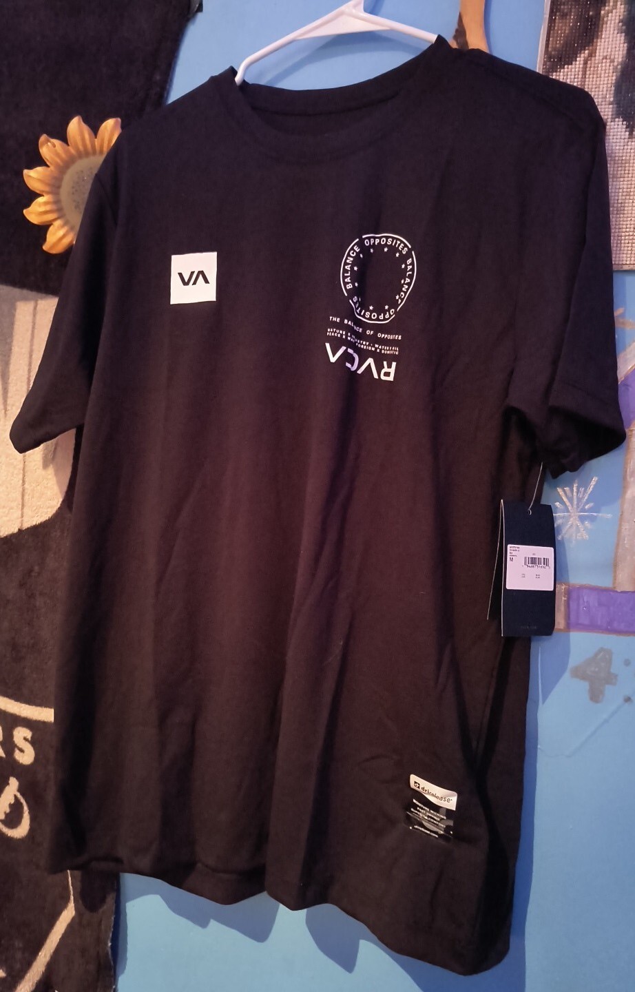 RVCA Men's The Balance Of Opposites By PM Tenore Black T-Shirt M – La ...