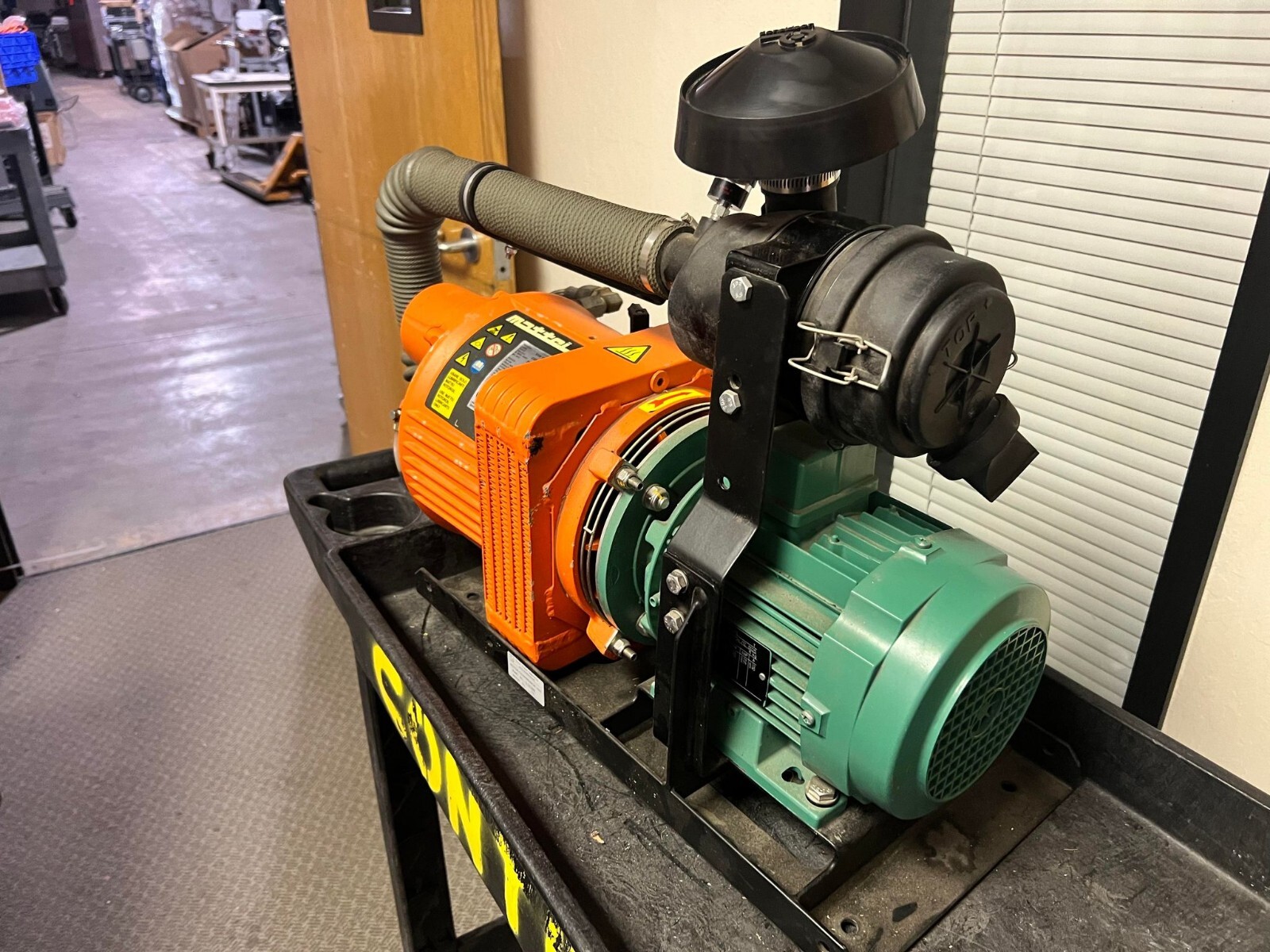 MATTEI RVM15 Air Compressor with Leroy Somer LS90L Metric Motor Hose ...