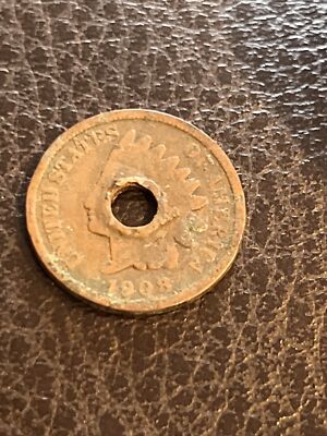 1908 INDIAN HEAD PENNY ONE COPPER SMALL CENT US COIN NO RESERVE | eBay