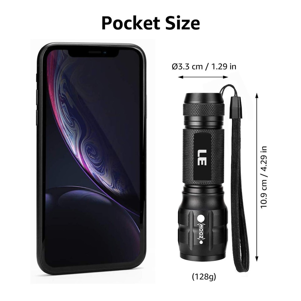 Lighting EVER LED Flashlights High Lumens Small Flashlight Zoomable ...