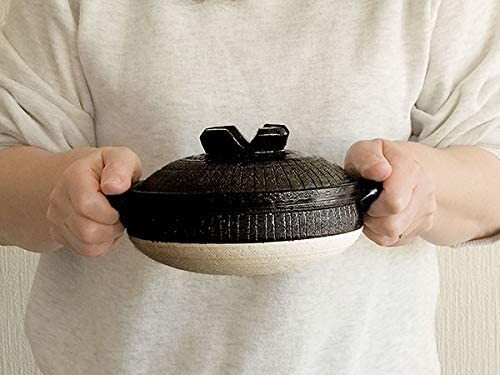 Banko Ware Donabe Small Personal Size Clay Pot Tokusa Black Made in ...