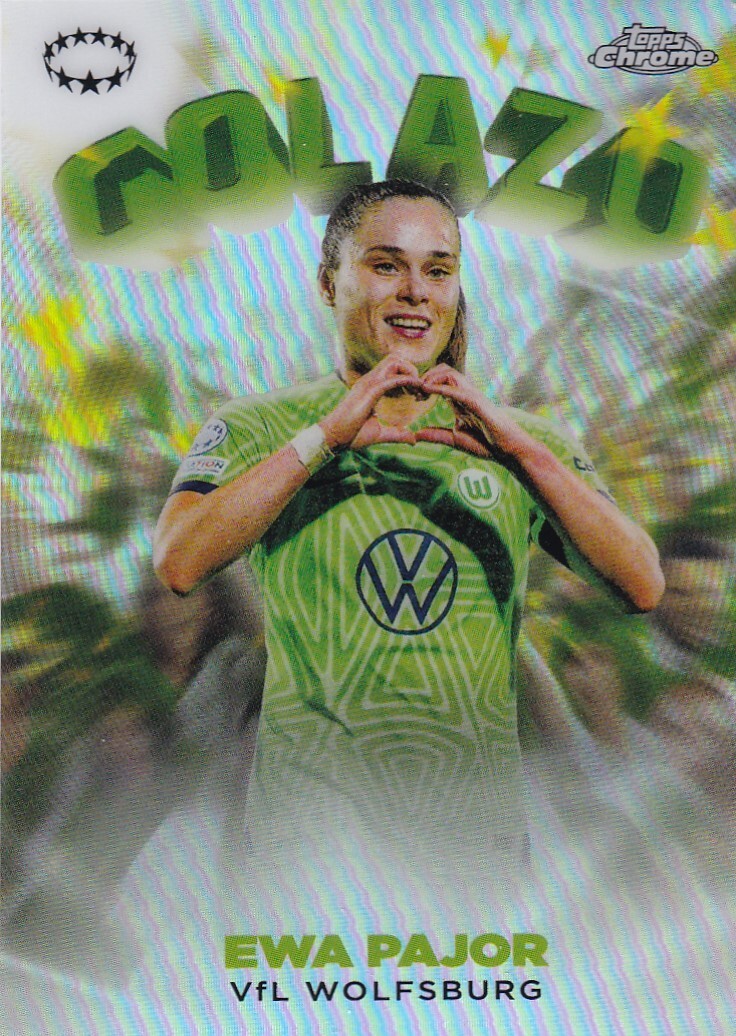 2022-23 Topps Chrome Womens UEFA Golazo Insert #G-9 Ewa Pajor - VfL ...