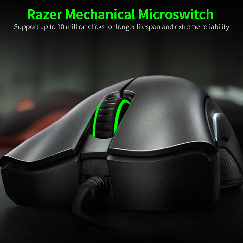 Razer DeathAdder Essential Mouse Ergonomic Wired Gaming Mouse 6400DPI ...