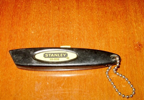 Vintage Stanley 10-039 Mini Box Cutter Keychain Classic Tool Company ...