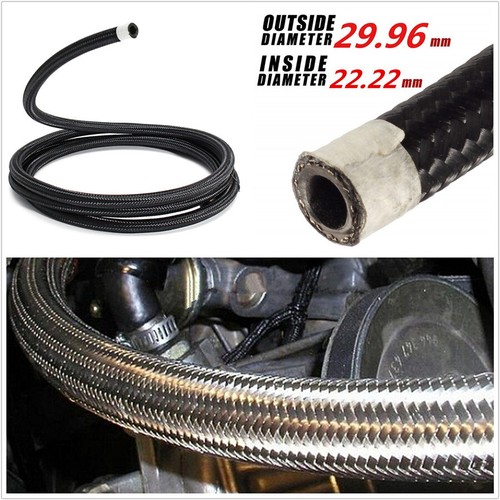 1M Car Truck Engine Oil Fuel Line Gas Radiator Braided Hose AN16 AN-16 ...