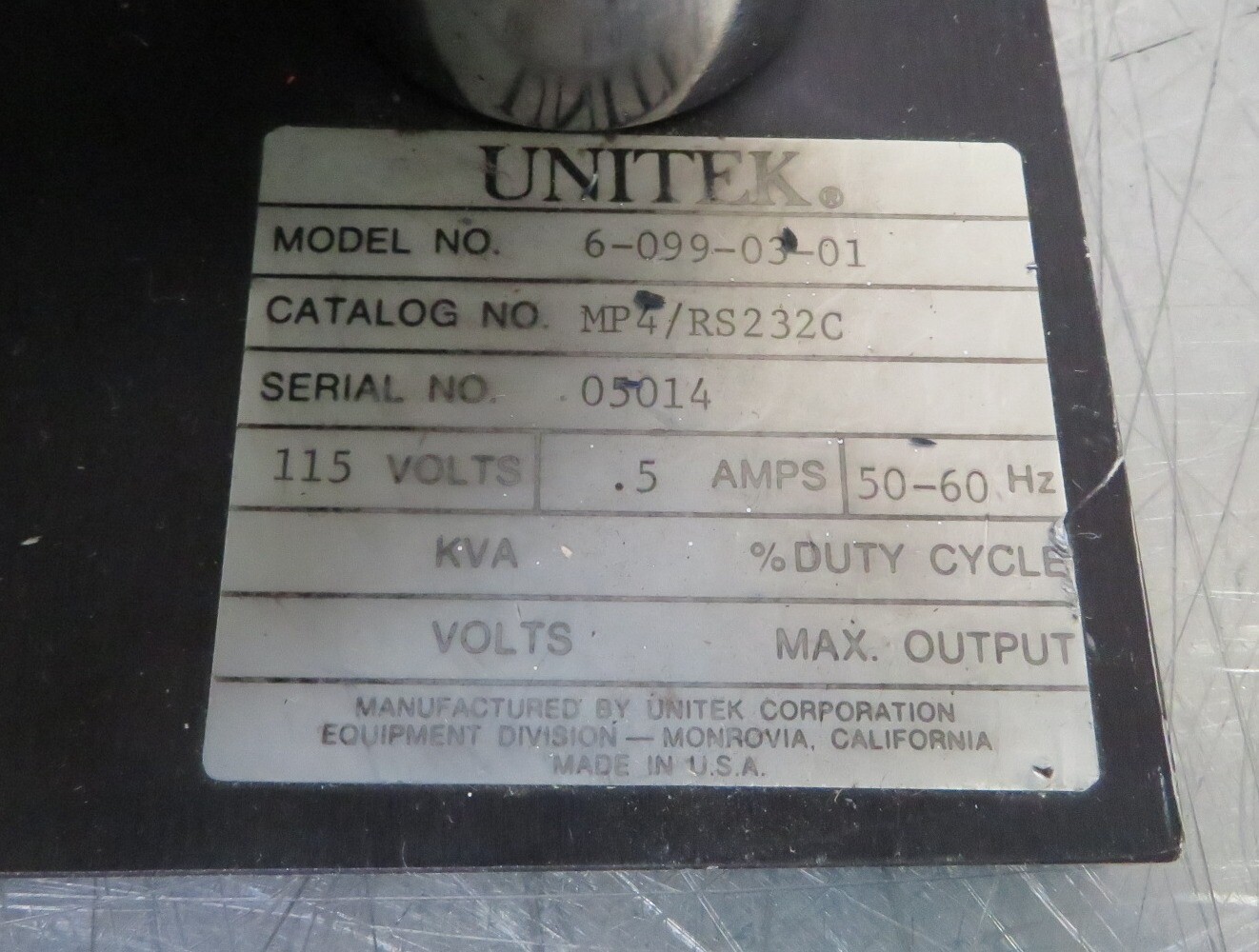 C165618 Unitek Micropull IV Wire Bond Pull Tester (MP4/RS232C, 6-099-03 ...