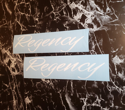 REGENCY Boat Decals Stickers Gloss white 16" FAST USA! | eBay