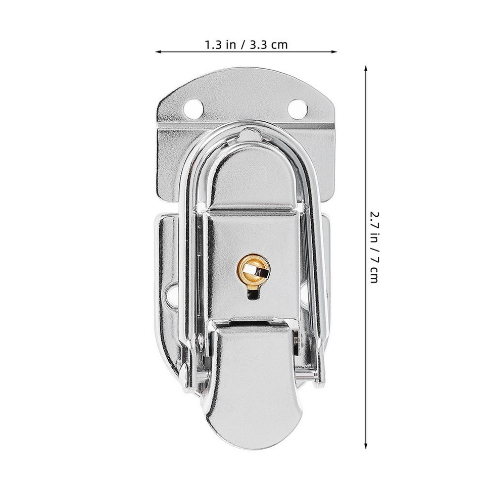 3 Sets Metal Suitcase Hasp Latch Catch With Keys For Luggage Box | eBay ...