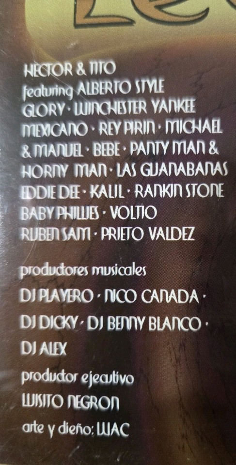 DJ Playero - The Legend 1997 Reggaeton CD Mexicano Hector Tito Daddy ...