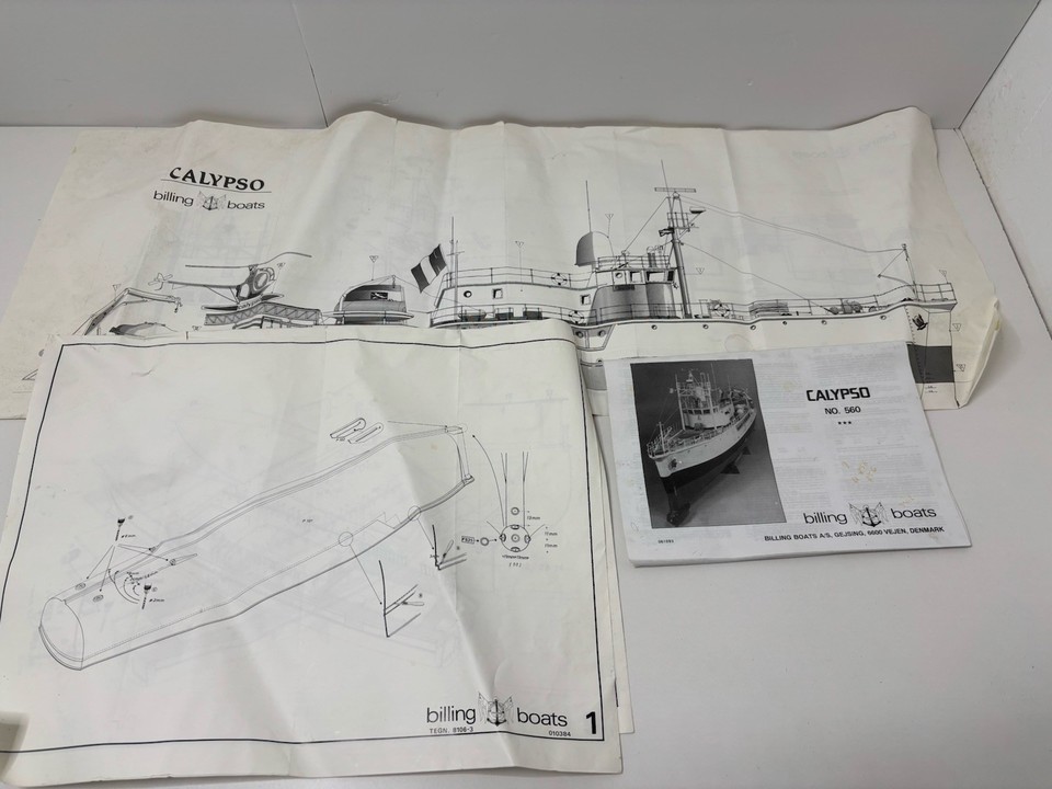 Billing Boats Calypos 560 - 1:45 - Assembly Kit Read Description | eBay