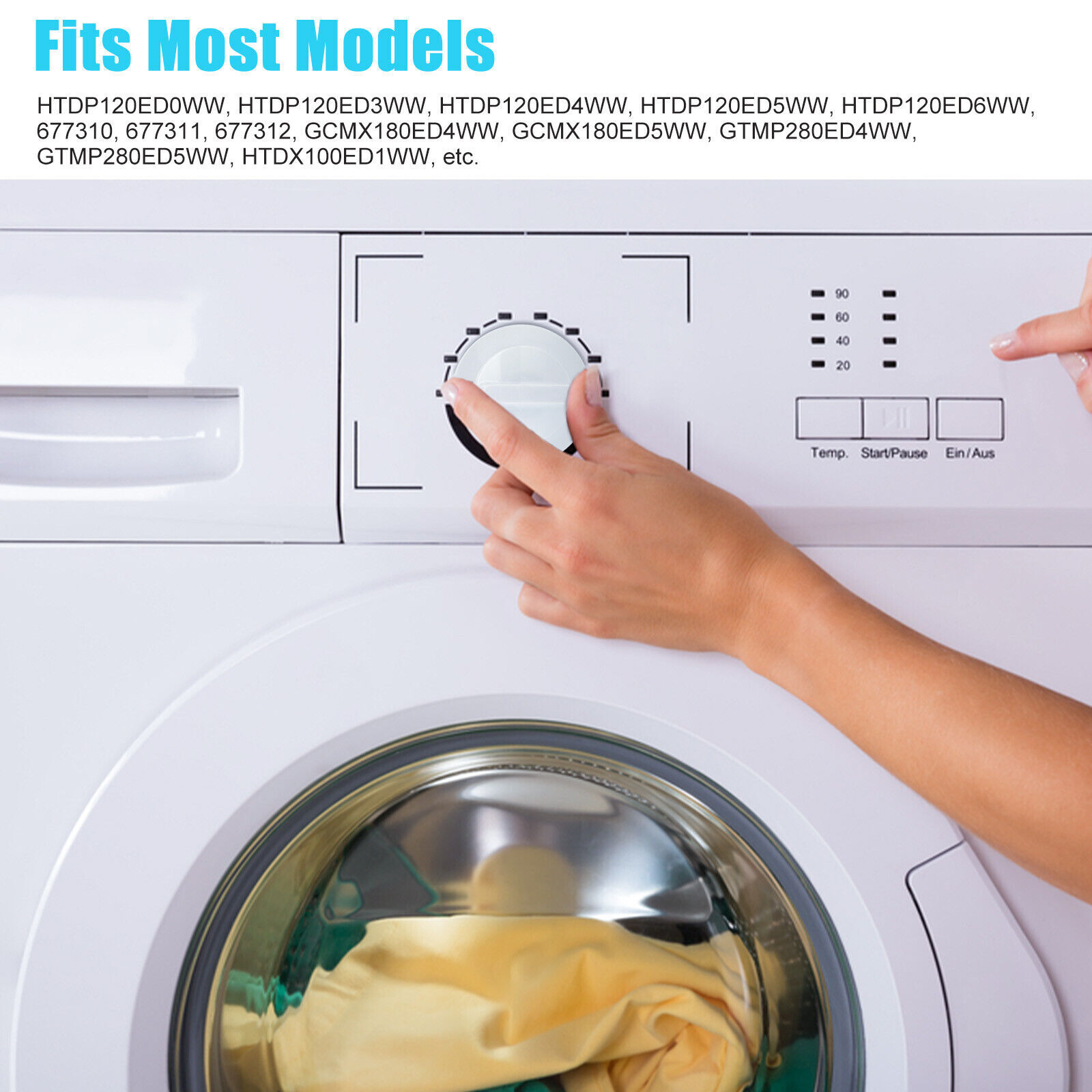 4Pcs Dryer Timer Control Knobs for GE Hotpoint WE1M652 AP3995164 ...