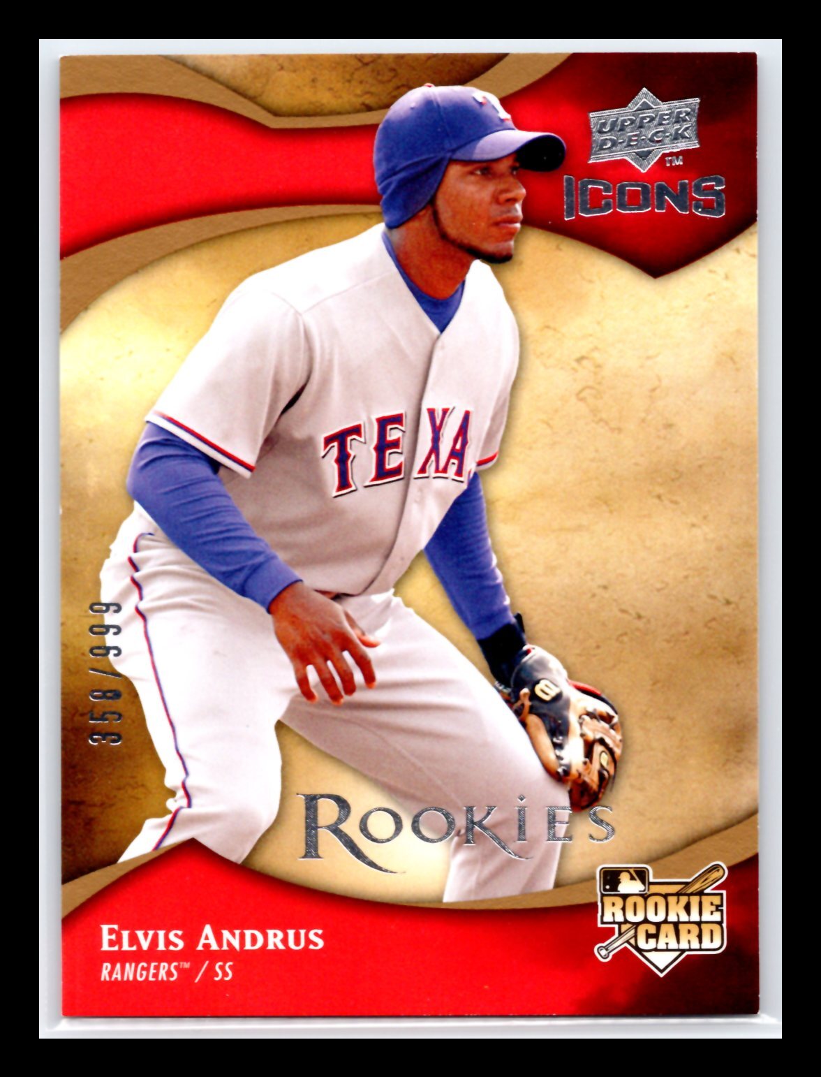 Elvis Andrus Rookie 2009 Upper Deck Icons #112 #ed /999 | eBay