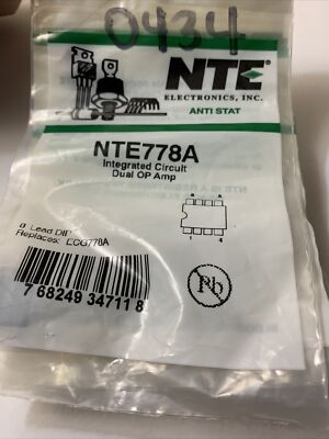NTE778A - Integrated Circuit Dual OP Amp | eBay