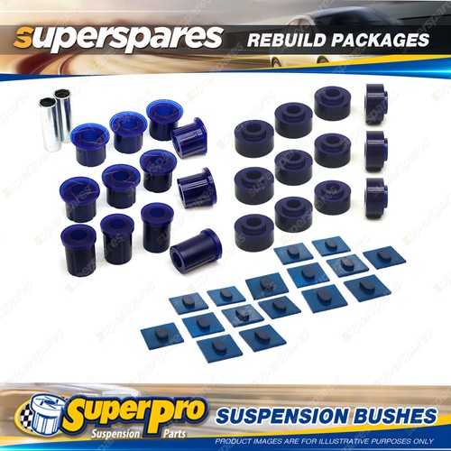 F+R SuperPro Suspenison Bush Kit for Nissan Patrol MK Rectangular Light ...