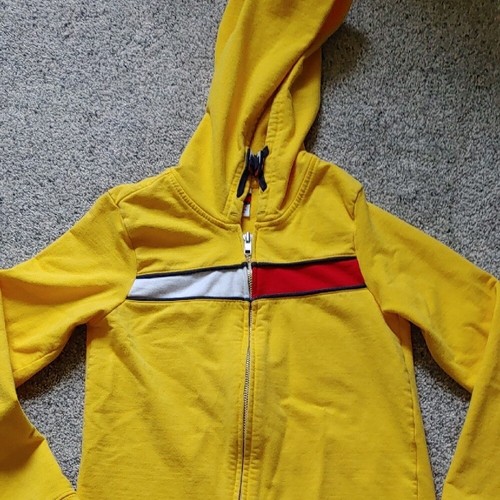 Vintage Tommy Hilfiger Signature Yellow Red Stripe Soft Zip-up | eBay