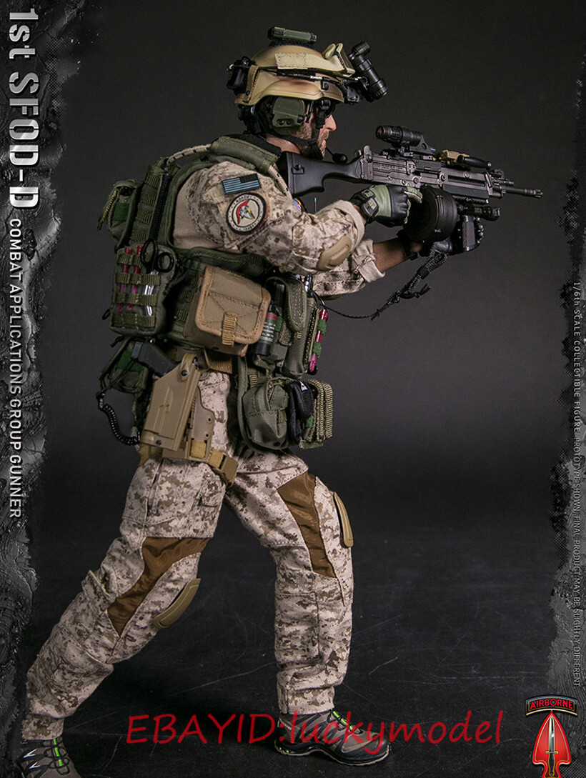 DAMTOYS DAM 78074 1/6 The Delta Force Machine Gunner Action Figure Toy ...