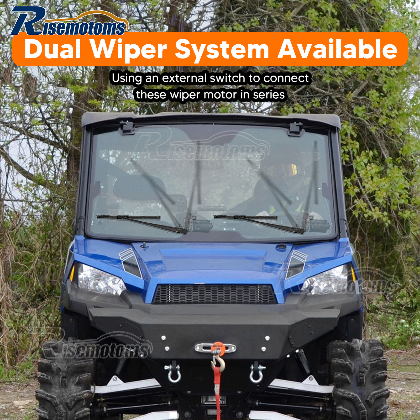 UTV 12V Electric Windshield Wiper Motor Kit fit John Deere Gator | eBay