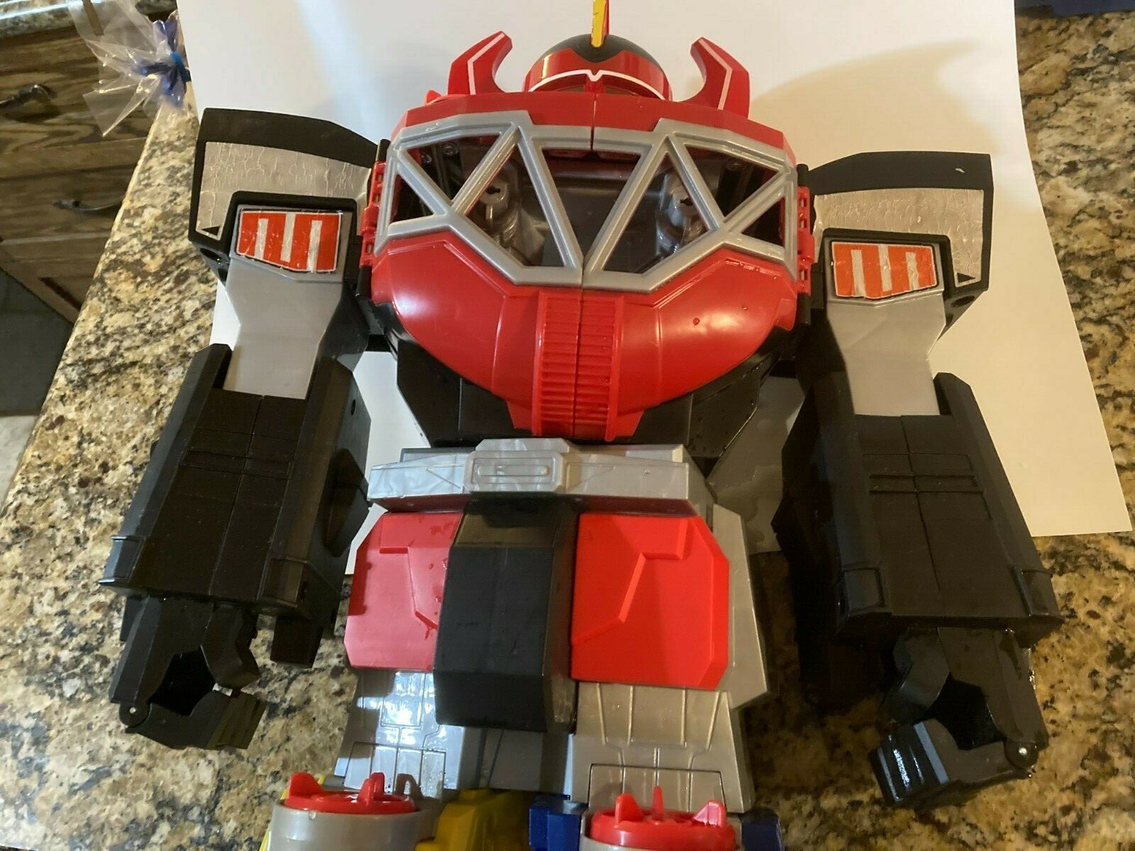 Imaginext Power Rangers Giant Morphin Megazord 2015 Fisher Price 27 ...
