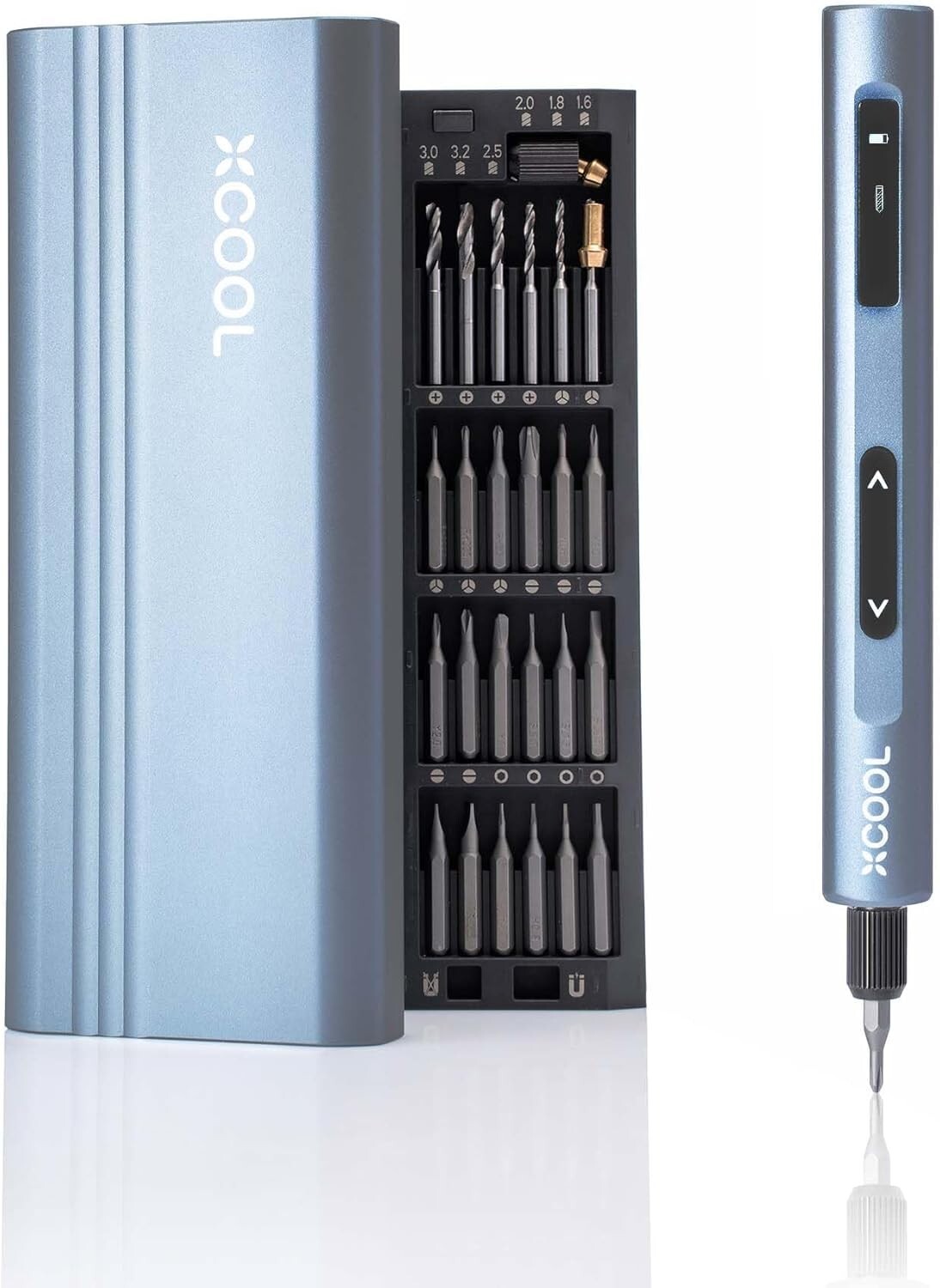 XCOOL Mini Electric Screwdriver, 52-in-1 Precision Electric Screwdriver ...