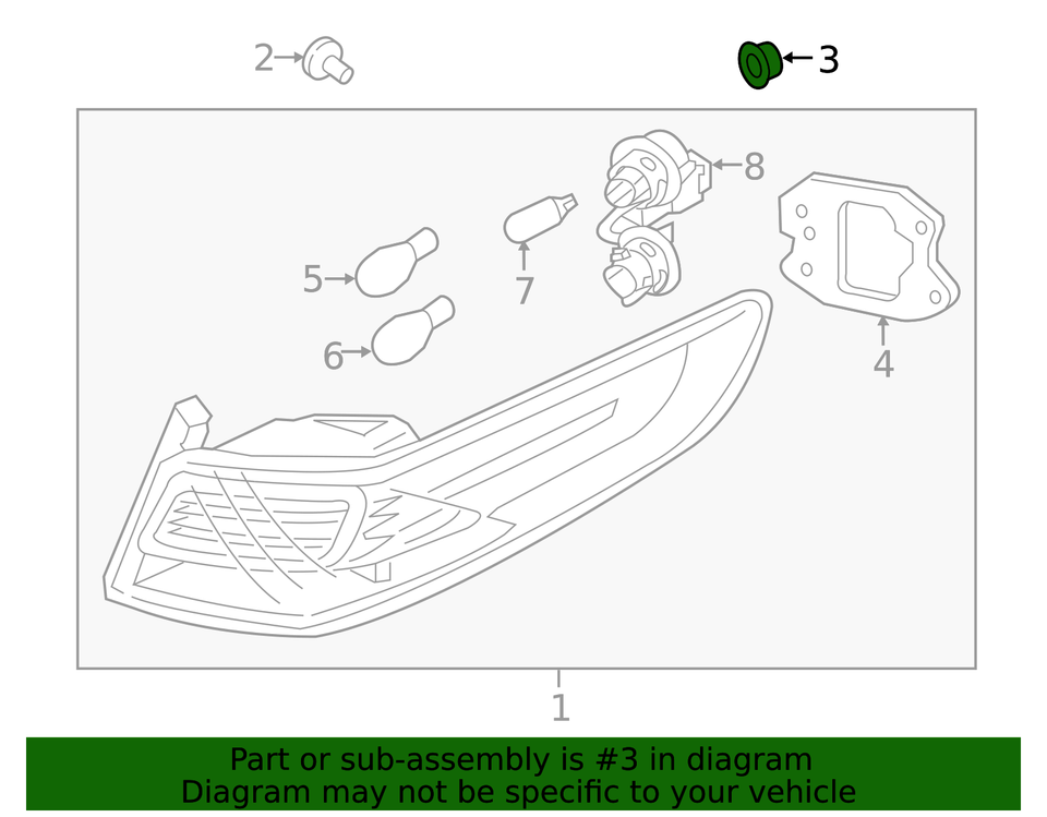 Genuine Tail Lamp Assembly Nut 87313-1C000 | eBay