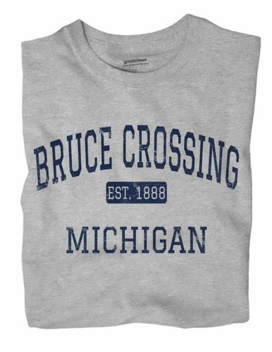 Bruce Crossing Michigan MI T-Shirt EST | eBay