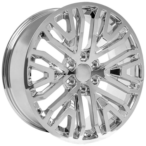 (Set of 4) OE Wheels CV37 22x9 6x5.5" +28mm Chrome Wheels Rims 22" Inch ...