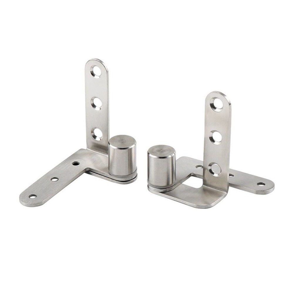 1pair 3mm Thick Rotary Axis Hinges Upper and Lower Shaft Revolving Door ...