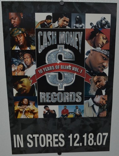 Cash Money 10 Years Of Bling Vol 1 ~ 18 1/2x27 original promotional ...