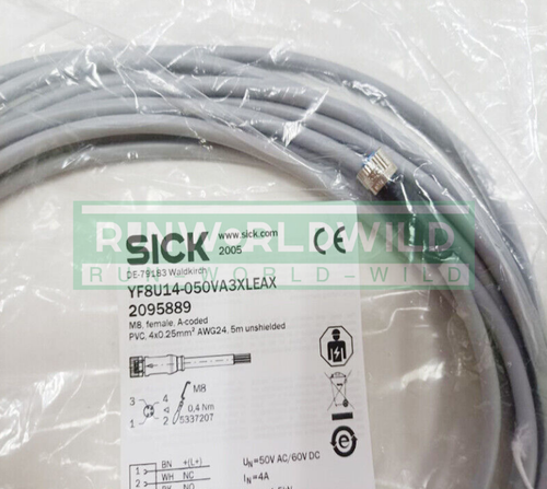 1PCS NEW FOR Proximity switch cable Replacement YF8U14-050VA3XLEAX ...