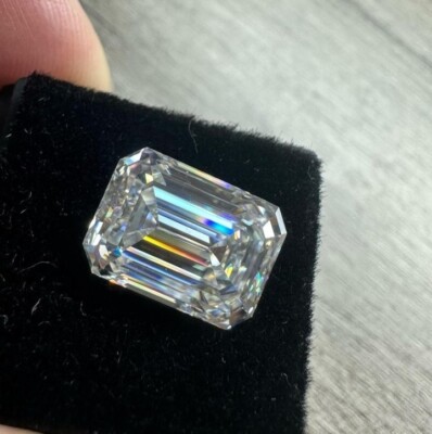 4 Ct Emerald Cut White Colour D Grade VVS1 + 1 Free Gift | eBay