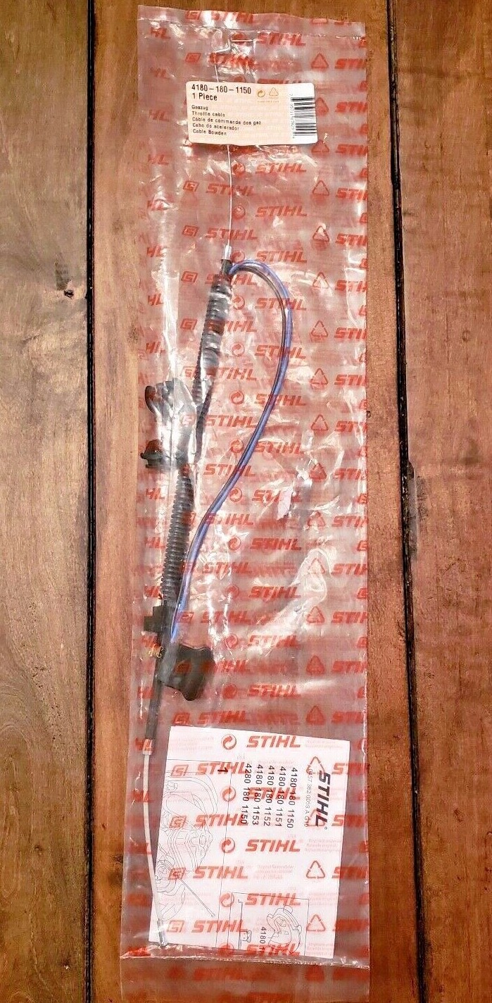 STIHL Throttle Cable Assy FS90R FS110R HL100 KM90 4180-180-1150 Genuine ...