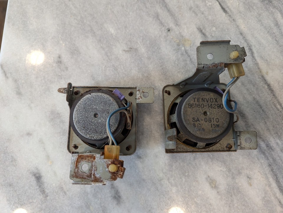 89-92 Supra REAR SPEAKERS FROM REAR DOOR PANEL 7MGTE Turbo 7MGE FREE ...