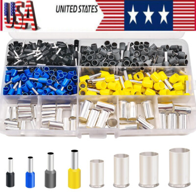 390PCS Wire Ferrules Kit Ferrules Wire Ends Terminals Crimp Terminals ...
