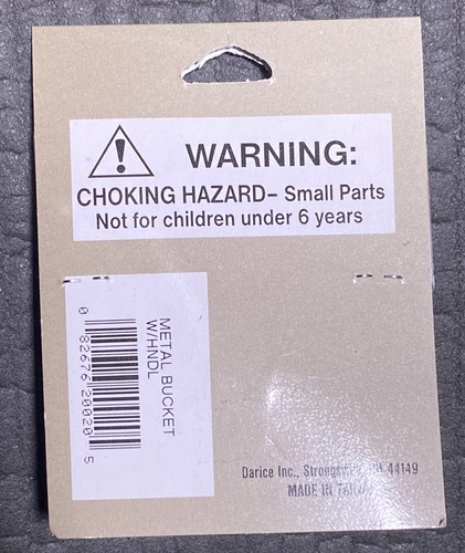 Darice Timeless Minis Dollhouse Miniature Red Metal Bucket & Clay Pots ...