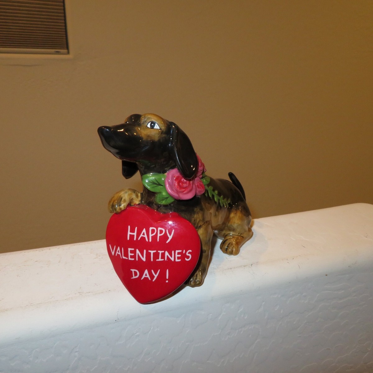 Valentines Day Wiener Dog Blue Sky Dachshund Figure Valentine's Day
