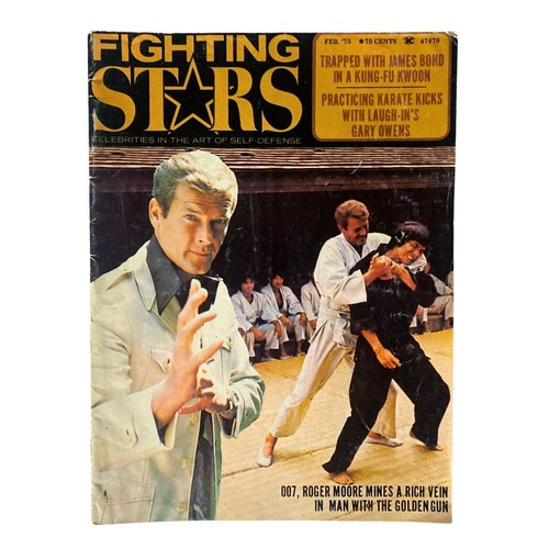 VTG Fighting Stars Magazine February 1975 Roger Moore & Gary Owen No ...