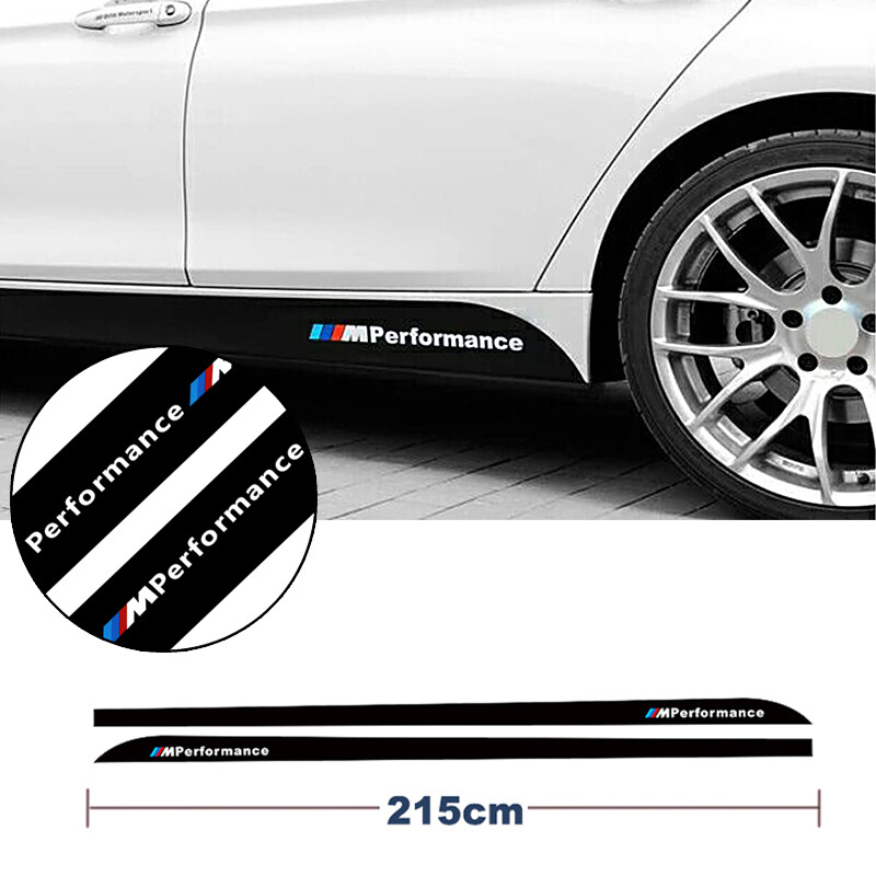 For BMW F32 E33 E60 M Performance 5D Vinyl Decal Stickers Side Skirt ...