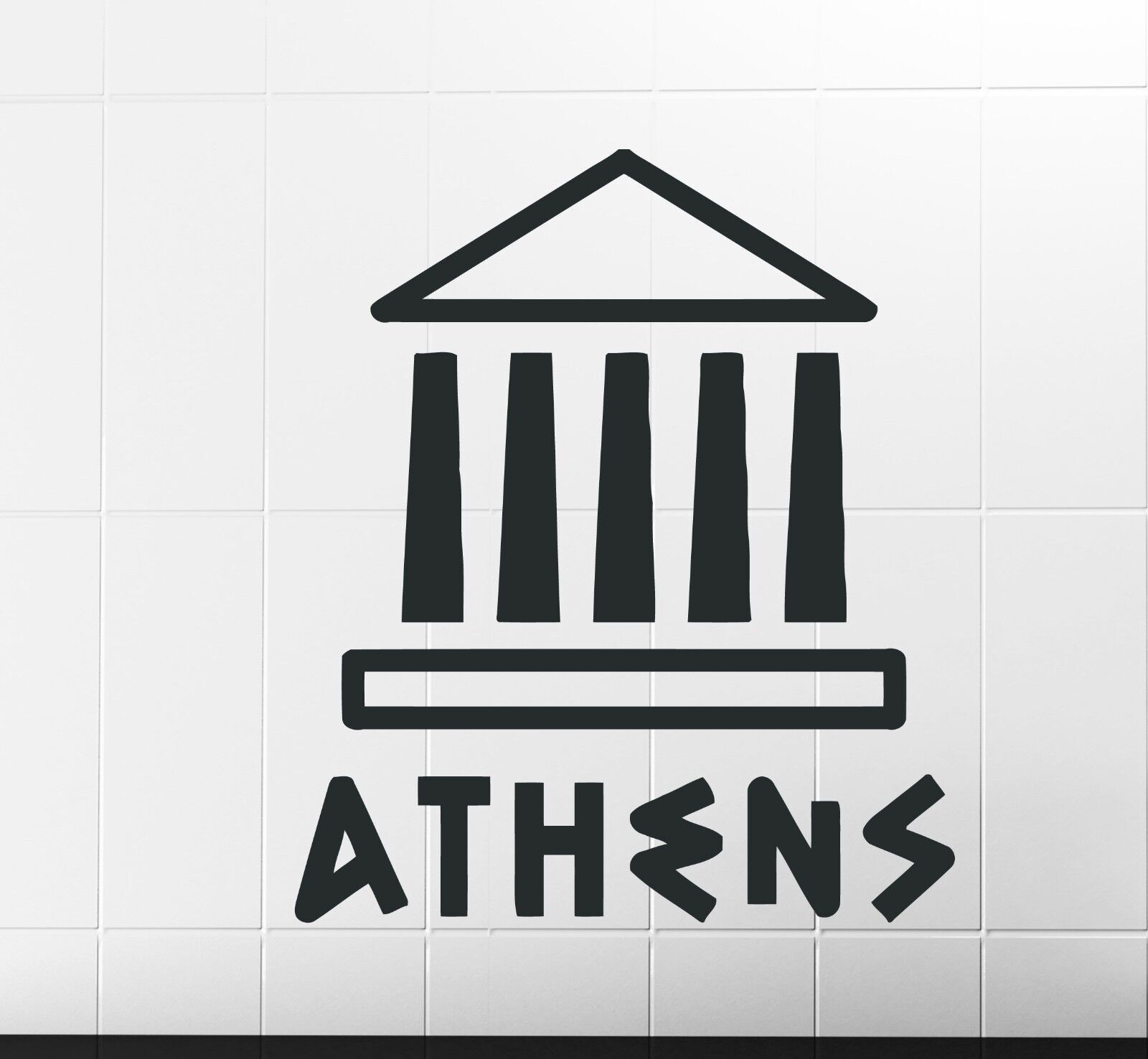 Wall Vinyl Sticker Decal Athens Acropolis Parthenon Sights Ancient ...